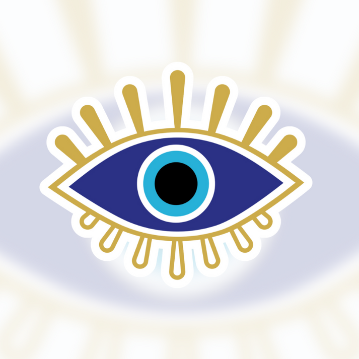 Lash Evil Eye Easy Peel Sticker – Gordon Craftworks